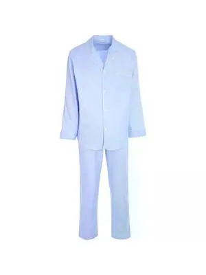 Zimmerli Pocket Button-fastening Pajamas - Blue
