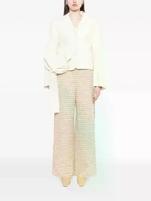 Karl Lagerfeld Textured Boucle Trousers
