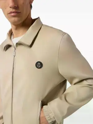 BILLIONAIRE Wool Zip-up Tracksuit Jacket - Neutrals