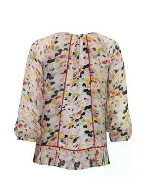 Diane Von Furstenberg Marlene Ruffled Blouse