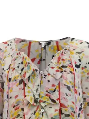 Diane Von Furstenberg Marlene Ruffled Blouse