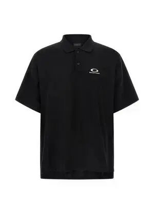 Balenciaga Logo-detail Polo Shirt - Black