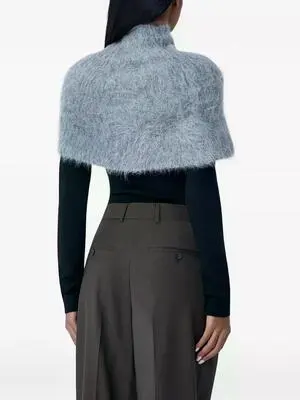 TOTEME Alpaca Blend Stand Neck Warmer Grey