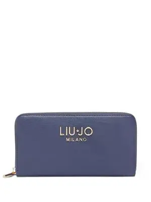 Liu Jo Logo Zip Wallet Blue