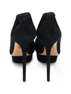 CHARLOTTE OLYMPIA Josephine Platform Stiletto Heel Shoes - Black