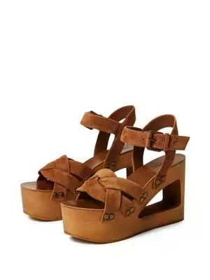TWINSET Woven Platform Sandals