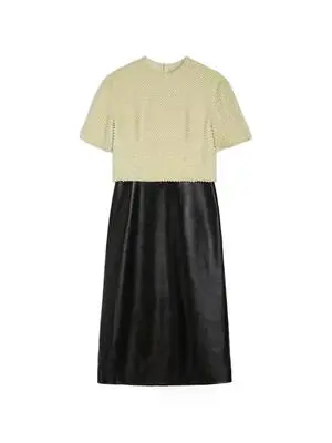 JIL SANDER Beaded Short-sleeve Dress