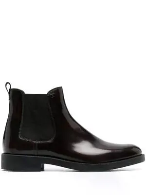 TOD'S Leather Chelsea Boots - Red