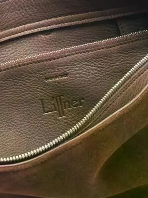 LIFFNER Petite Penne Calf Suede Tote Bag - Brown