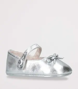 GOLDEN GOOSE Sofi Metallic Leather Ballerina Flats