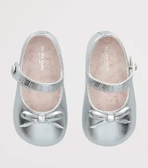 GOLDEN GOOSE Sofi Metallic Leather Ballerina Flats