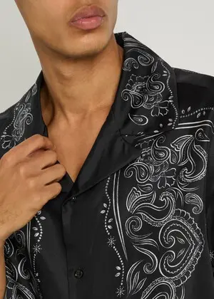 Amiri Bandana-print Silk Shirt