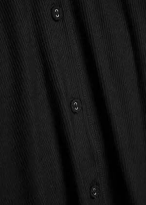 SKIMS Ribbed Stretch-modal Pyjama Set - Black