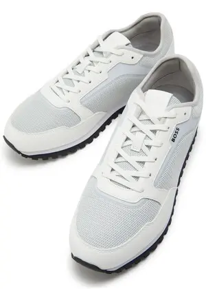 BOSS Parkour Panelled Mesh Sneakers