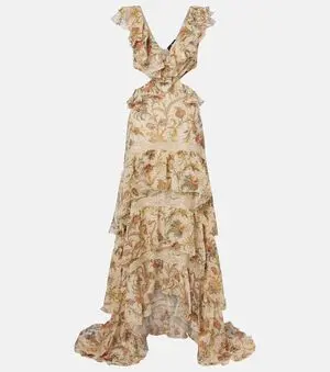 Etro Printed Silk-blend Maxi Dress