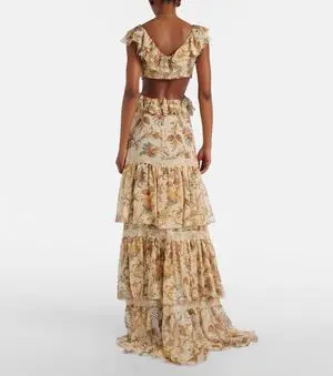 Etro Printed Silk-blend Maxi Dress