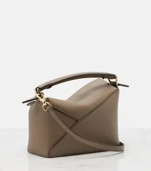 Loewe Puzzle Edge Mini Top-handle Bag - Brown