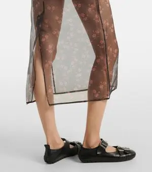 Simone Rocha Floral Midi Skirt