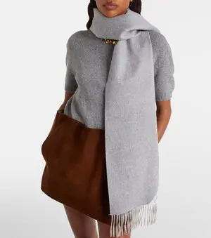 Prada Logo Cashmere Scarf