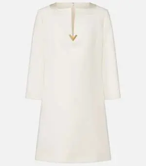 Valentino Garavani Crepe Couture Vgold Mini Dress