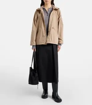 Moncler Cassiopea Gabardine Jacket - Beige