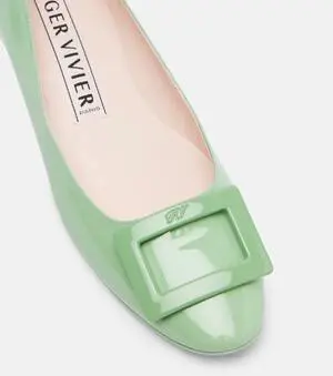 ROGER VIVIER Gommettine Patent Leather Ballet Flats
