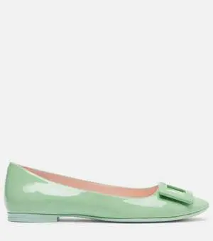 ROGER VIVIER Gommettine Patent Leather Ballet Flats