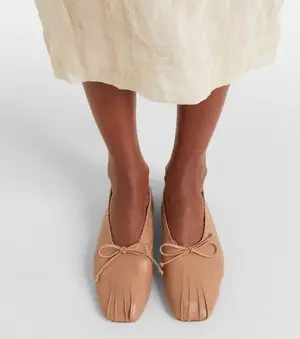 Magda Butrym Leather Ballet Flats