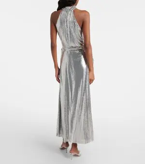 Rabanne Chainmail Draped Maxi Skirt