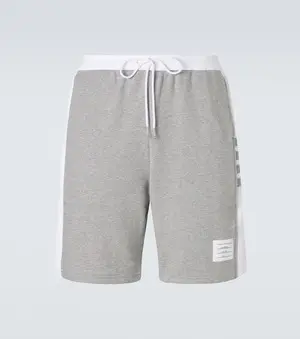 Thom Browne 4-bar Cotton Jersey Shorts
