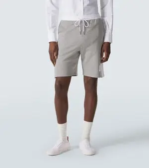 Thom Browne 4-bar Cotton Jersey Shorts
