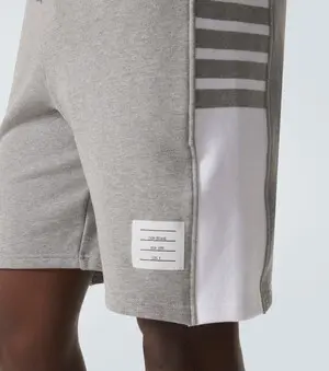 Thom Browne 4-bar Cotton Jersey Shorts
