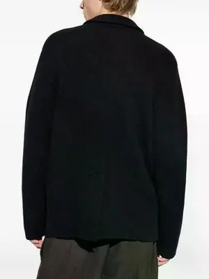 LISA YANG Button-fastening Collared Cardigan - Black