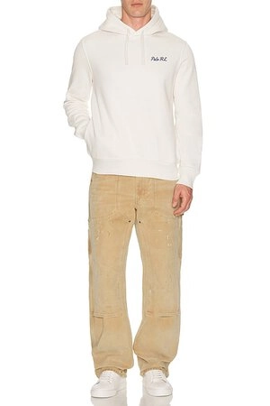 Polo Ralph Lauren Fleece Polo Script Heritage Bear Hoodie - Nevis