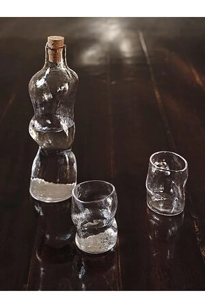 FERM LIVING Dimple Glasses Set Of 2