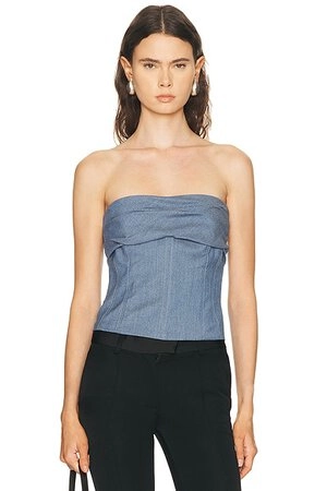 SEV Tailored Drape Corset Top