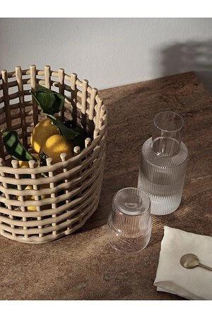 FERM LIVING Ripple Small Carafe Set - Clear
