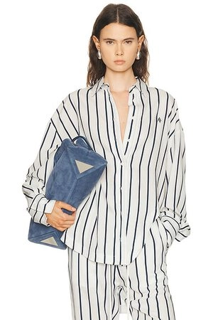 Attico Striped Button Down Shirt