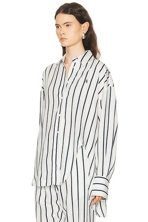Attico Striped Button Down Shirt