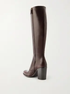Chloé Phoenix Leather Knee Boots - Brown