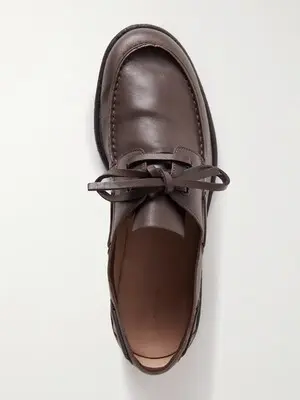 THE ROW Novus Sailor Leather Loafers - Brown