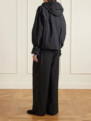 Co Embellished Recycled-shell Half-zip Hooded Jacket