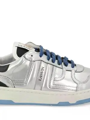 LANVIN Tone Lace-up Sneakers - Silver
