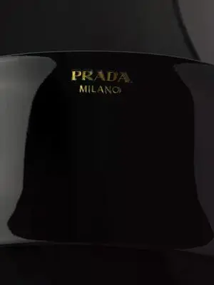 Prada Patent Leather Slides - Black