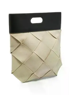Bottega Veneta Canvas Leather Tote Bag