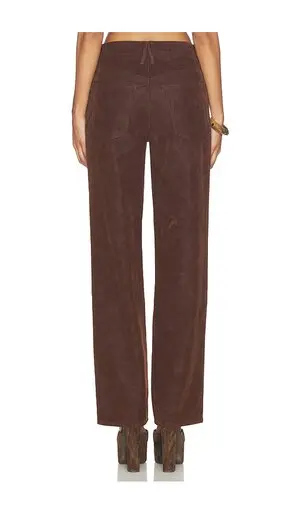 Good American Better Than Suede Good True Straight Pants
