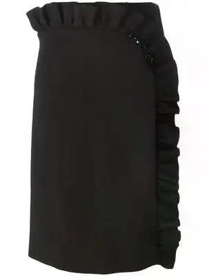 Simone Rocha Frilled Straight Skirt