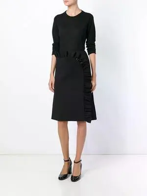 Simone Rocha Frilled Straight Skirt
