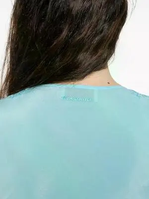 ERMANNO FIRENZE Lace-detail V-neck Sleeveless Top