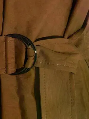 Brunello Cucinelli V-neck Belted Midi Dress
